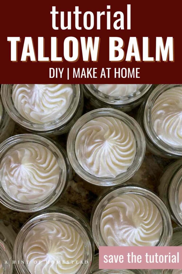 How to Make Tallow Balm DIY - A Hint of Homestead