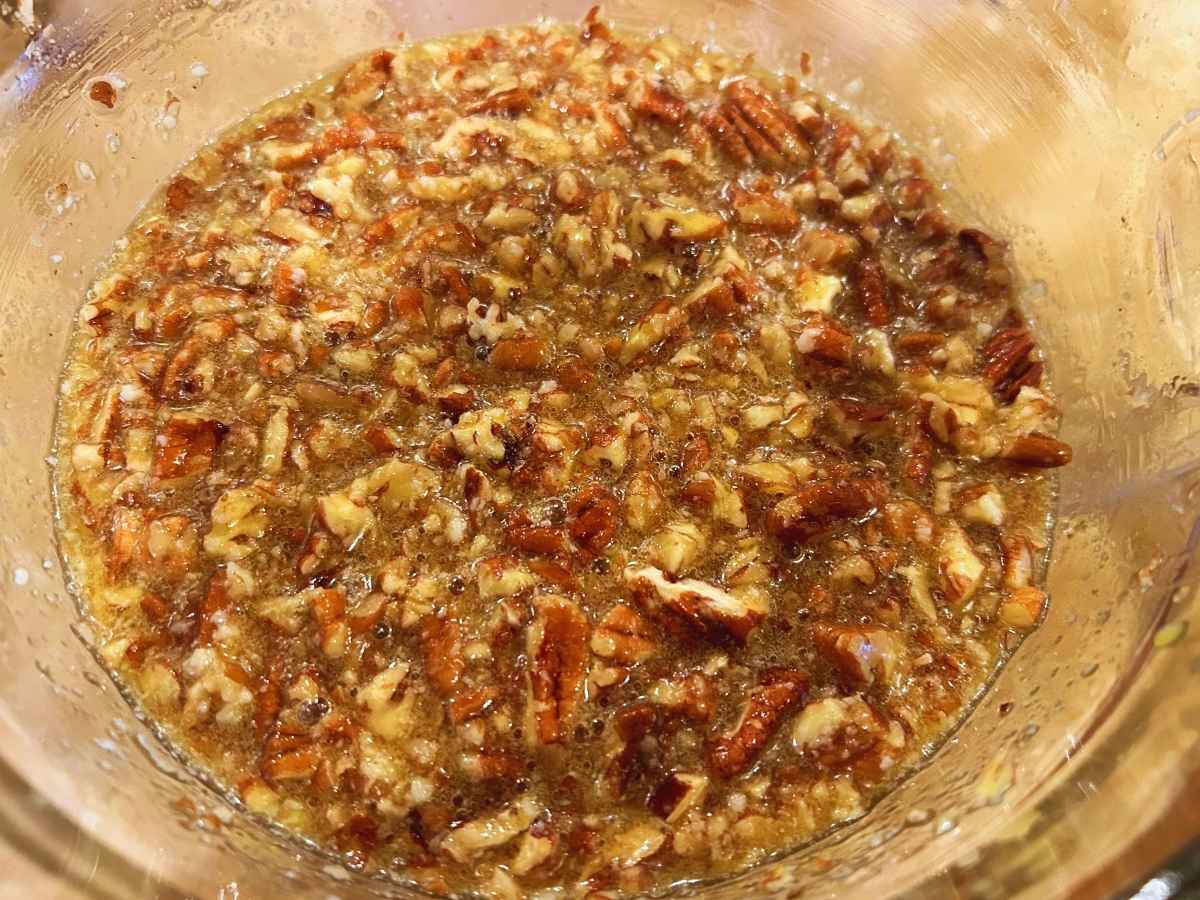 Fresh Milled Flour Pecan Pie Bars Without Corn Syrup - A Hint of Homestead