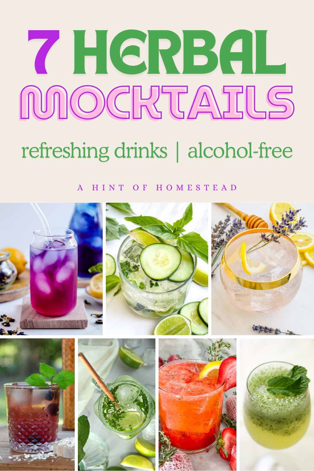 Herbal Mocktail Recipes for Refreshing and Healthy Sips - A Hint of ...
